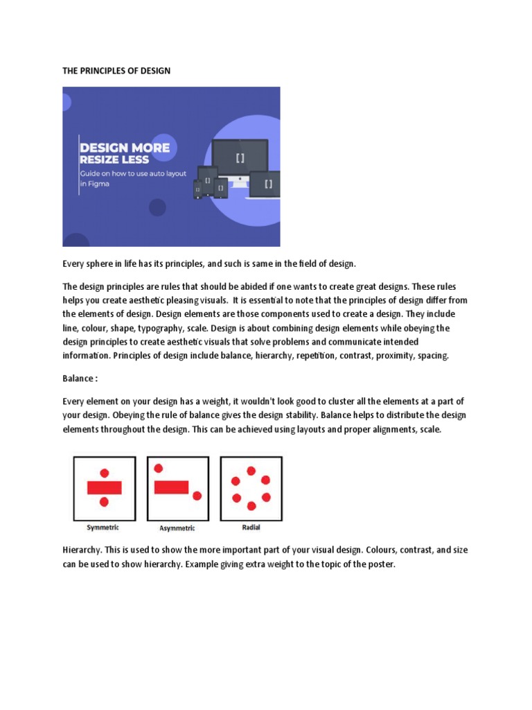 The Principles of Design | PDF