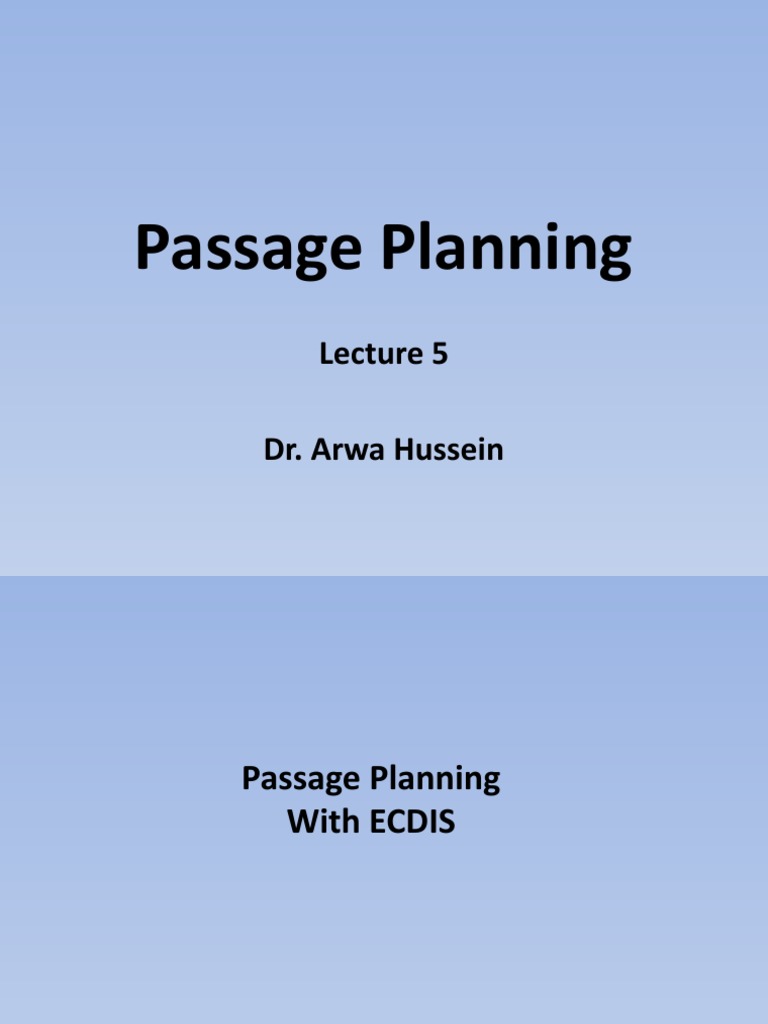 Passage Planning With ECDIS | PDF | Navigation | Navigator