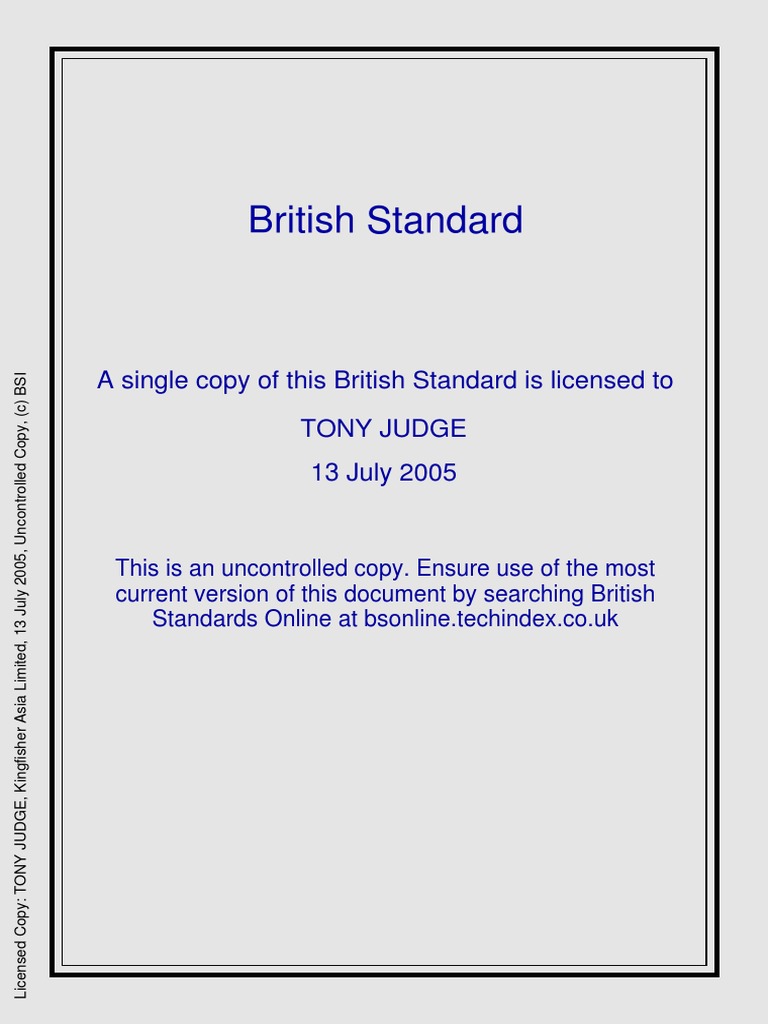 BS 4875-8 | PDF | Business