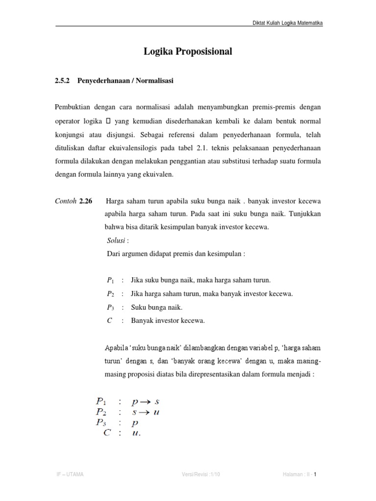 Materi-10 - Logika Proposisi-1 | PDF