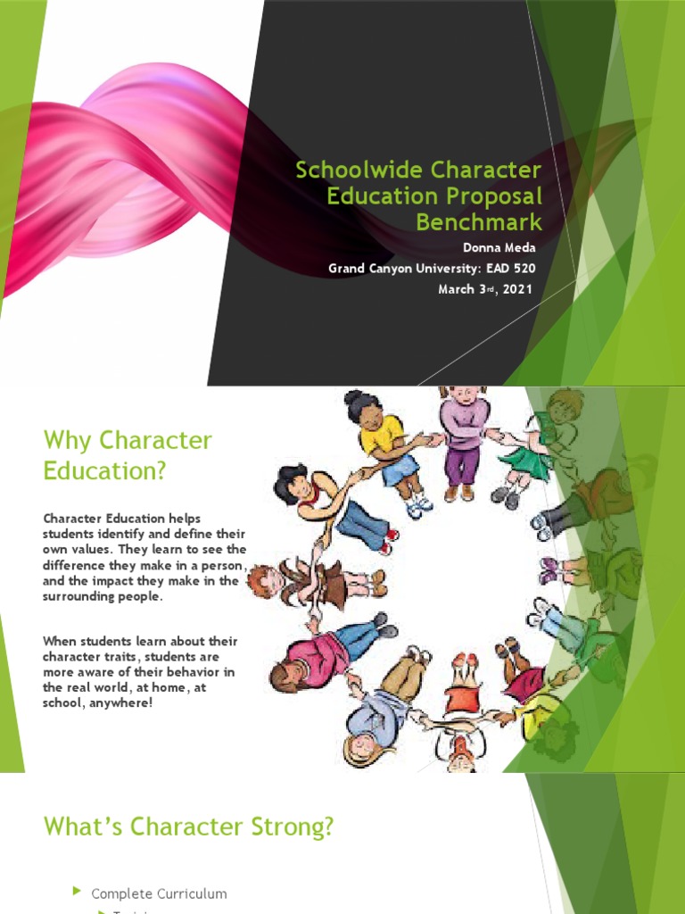 Benchmark-Schoolwide Character Education Proposal-Meda | PDF | Pedagogy ...