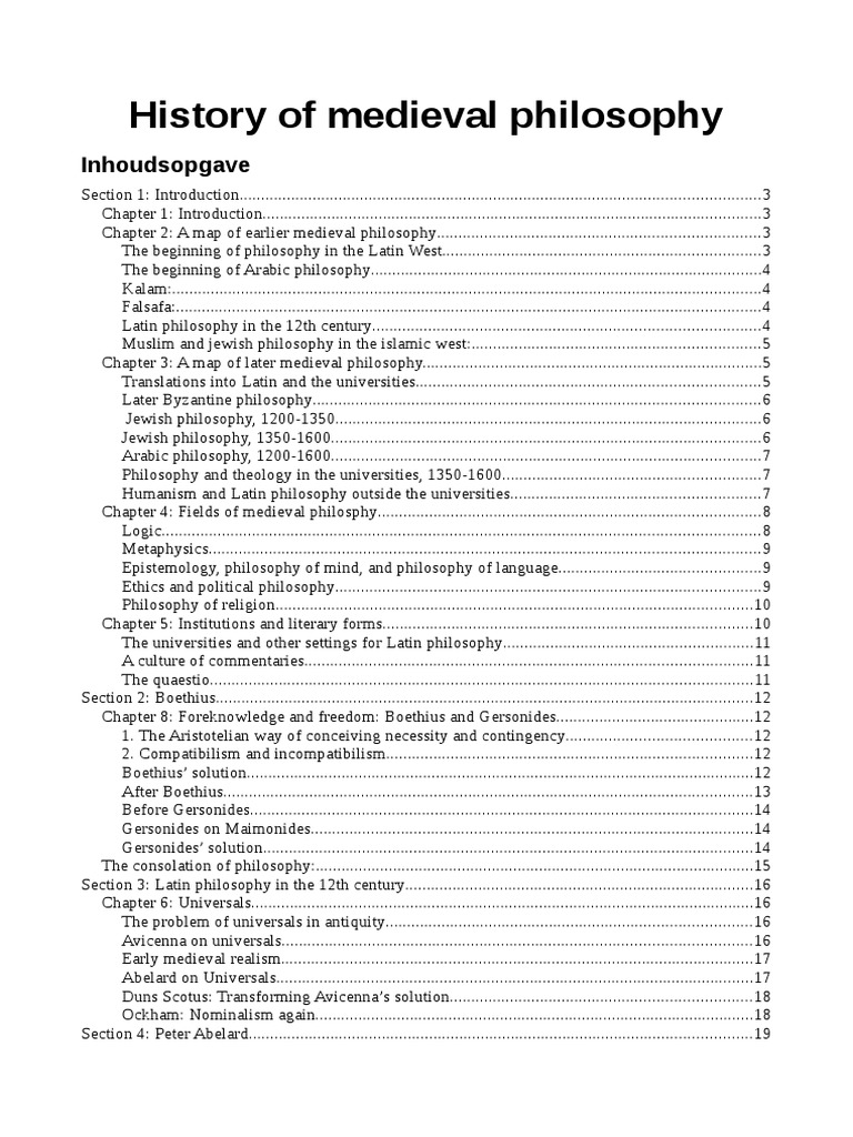 HMP 2020 (Summary of Marenbon) | PDF | Islamic Philosophy | Medieval ...