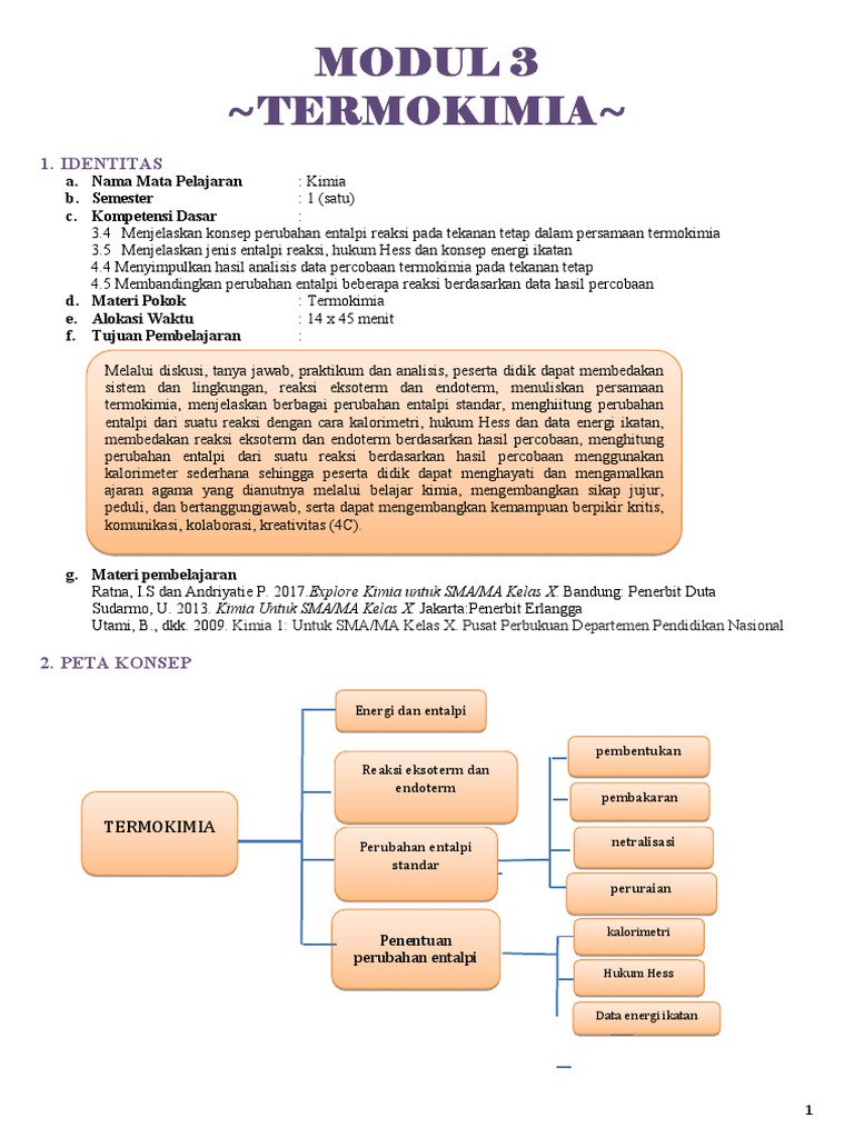 Modul 3 Termokimia | PDF