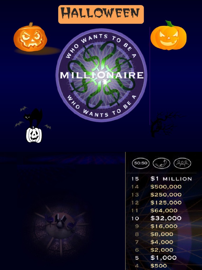 Halloween Who Wants To Be A Millionaire Game Fun Activities Games Games ...