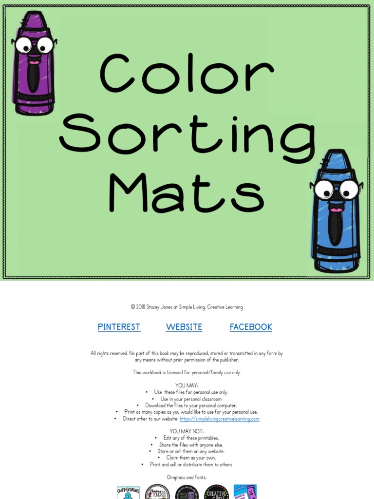 Colour Sorting Mats A | PDF | Color | Graphic Design