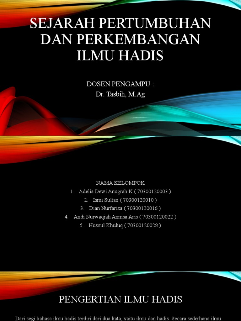 Sejarah Pertumbuhan Dan Perkembangan Ilmu Hadis | PDF | Agama & Spiritualitas