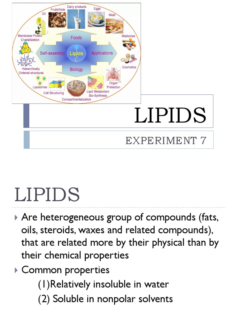 Lipids: Experiment 7 | PDF | Lipid | Fatty Acid