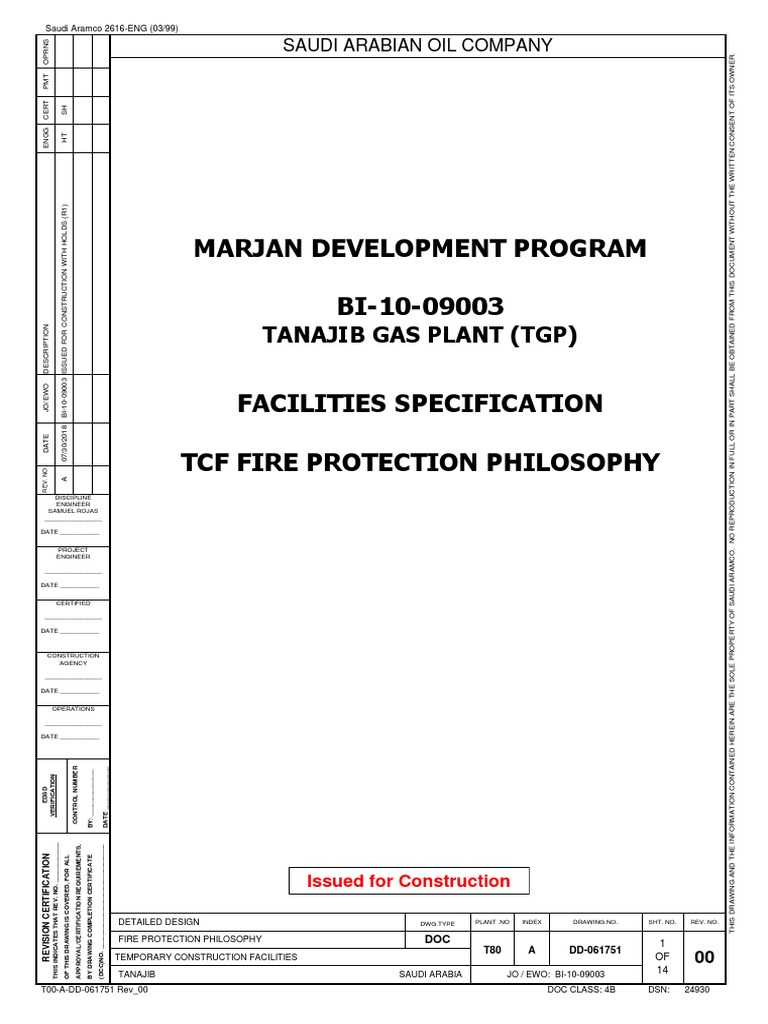 Marjan Development Program BI-10-09003: Tanajib Gas Plant (TGP) | PDF ...