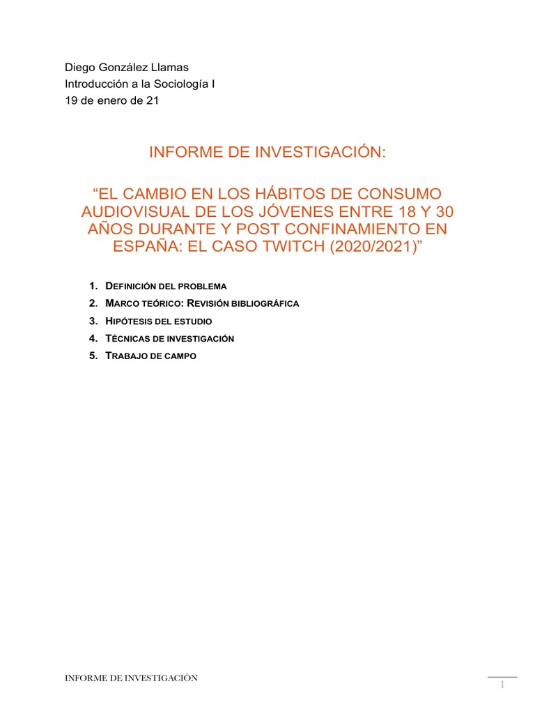 Informe de Investigación - Diego González Llamas | PDF | Netflix ...