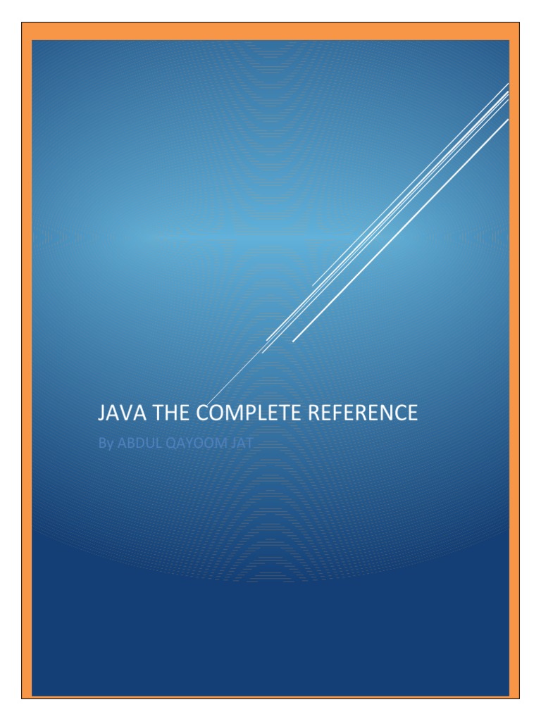 Java The Complete Reference Notes Pdf Port Computer Networking Inheritance Object