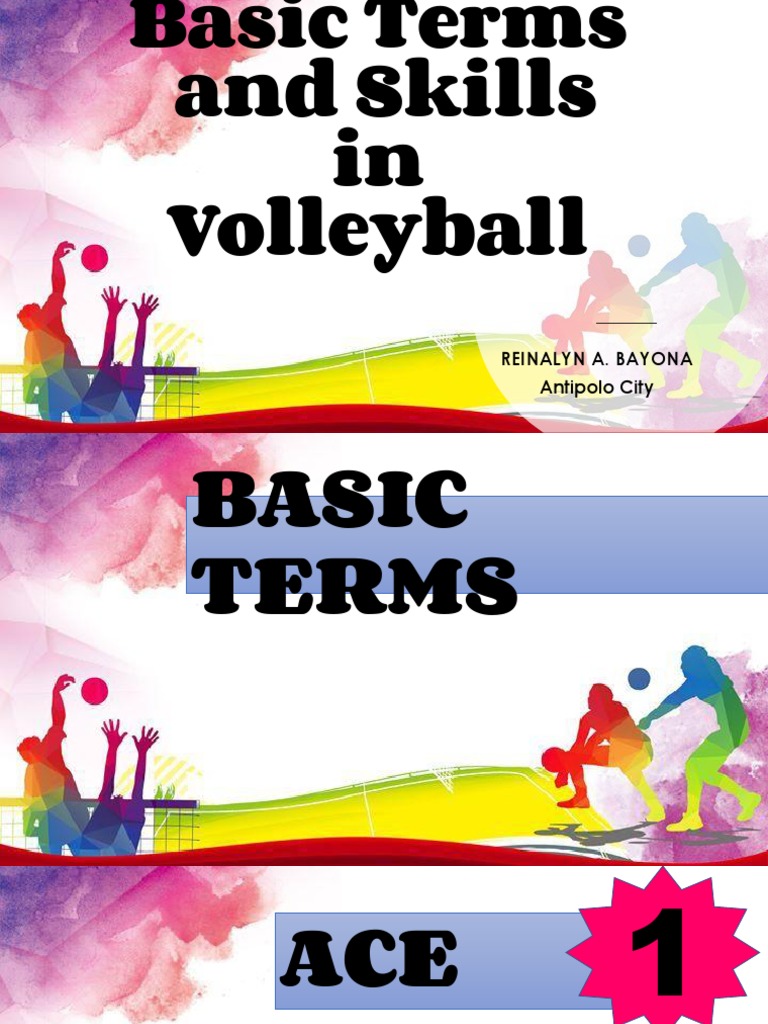 Basic Terms and Skills in Volleyball | PDF | Volleyball | Recreation