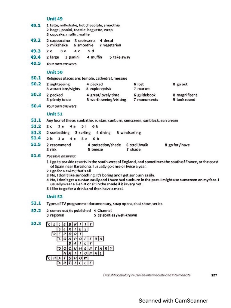 Study Skills - Answer Key. | PDF