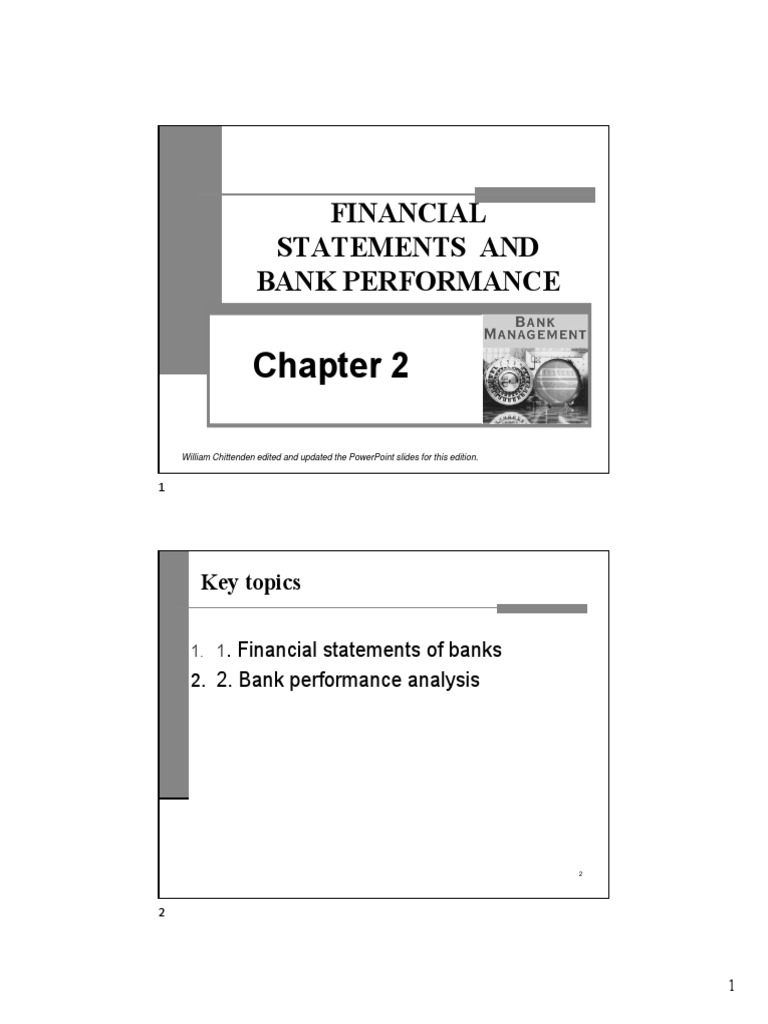 Bank Financial Statements Overview | PDF | Balance Sheet | Banks