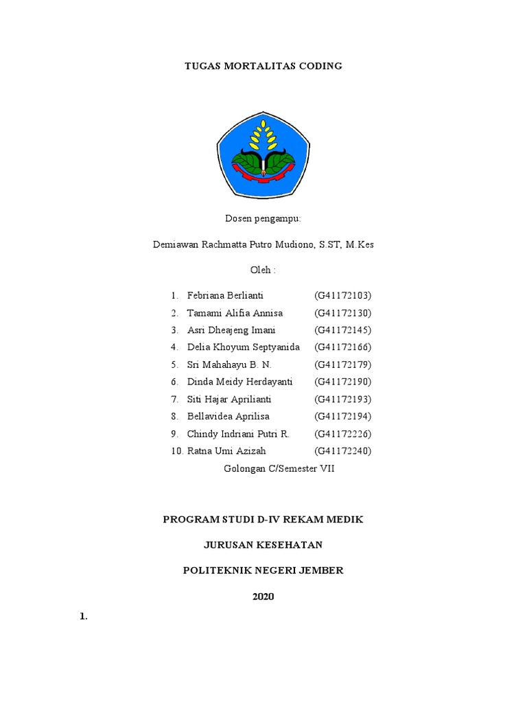 Mortalitas Coding | PDF