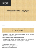 Presentation On Copyrights | PDF