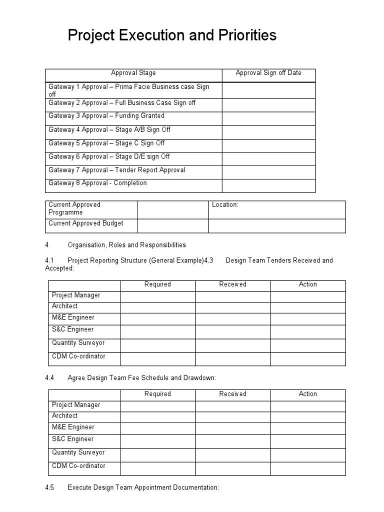 Free Project Execution Plan Template | PDF | Specification (Technical ...
