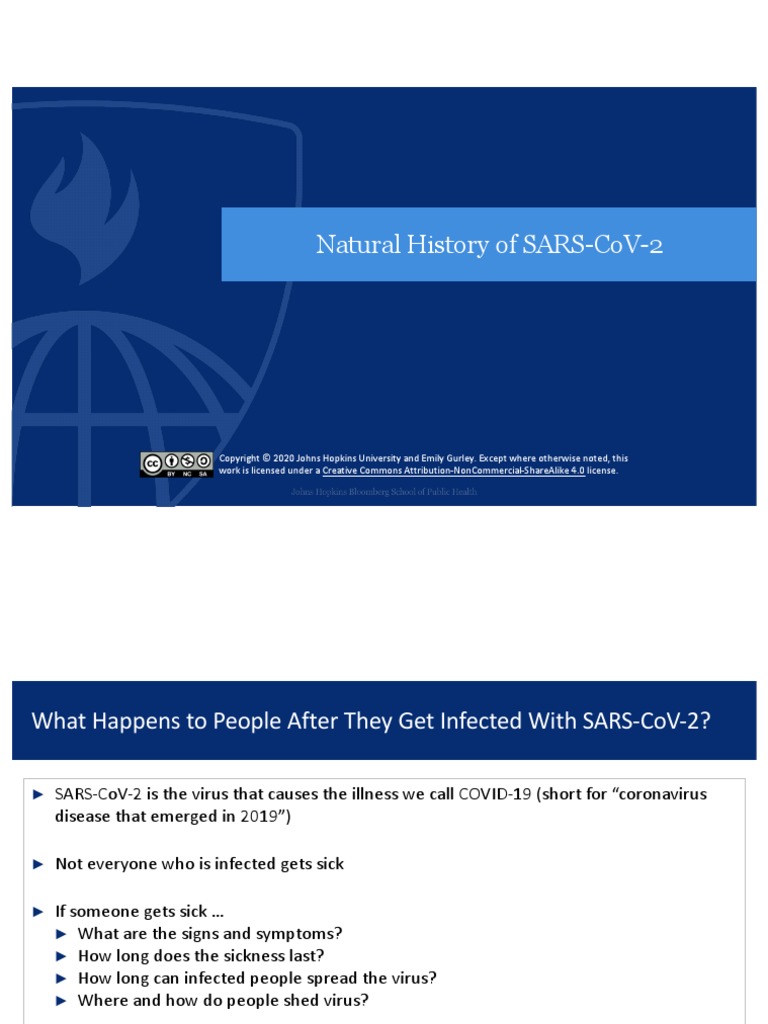 Natural History of Sars-Cov-2 | PDF | Symptom | Infection
