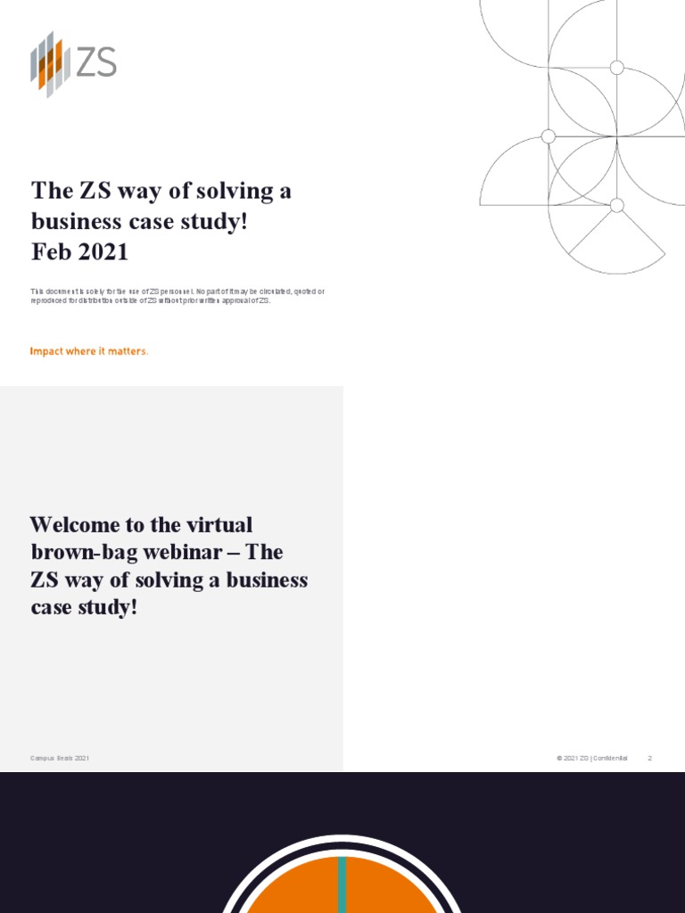 The ZS Way of Solving A Business Case Study | PDF | Consultant | Sales