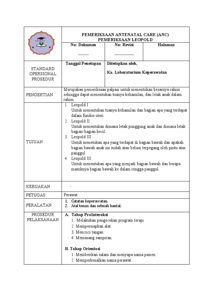 Logbook Dan Dops Leopold (Poli Kandungan) | PDF
