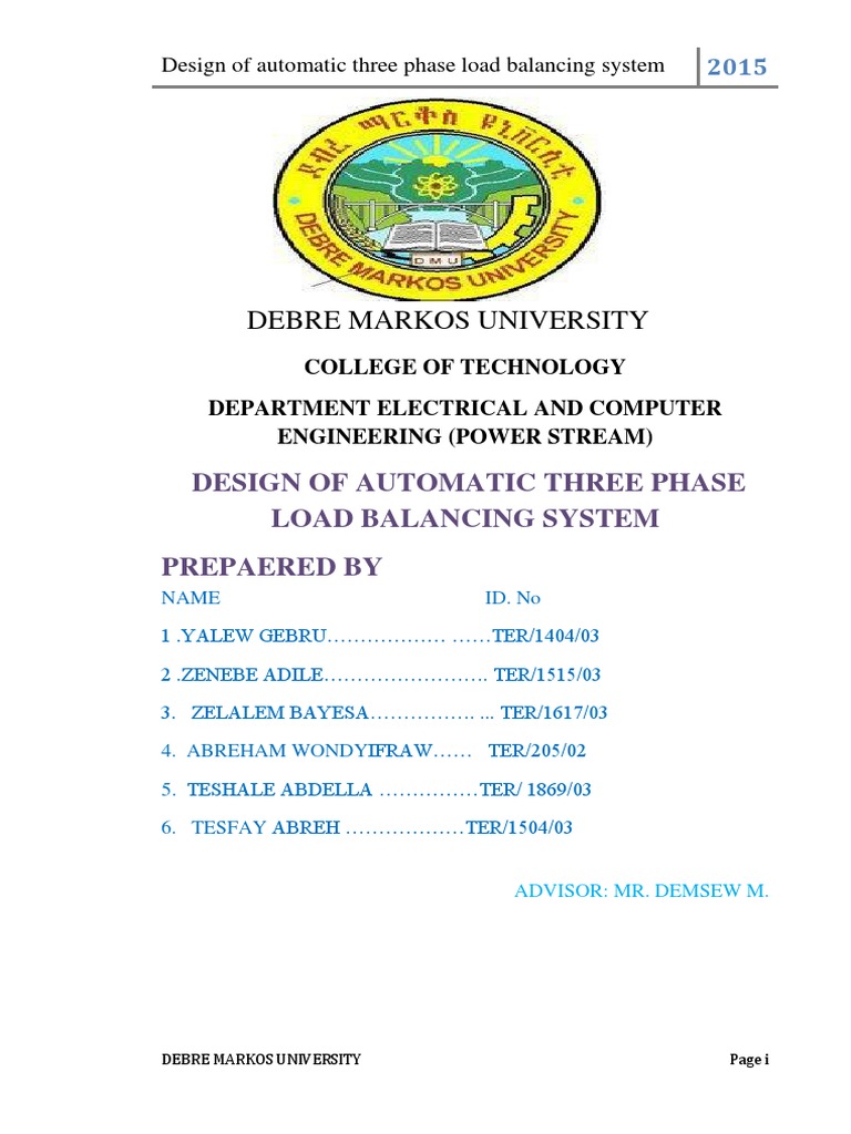 Design of Automatic Three Phase | PDF | Rectifier | Transformer
