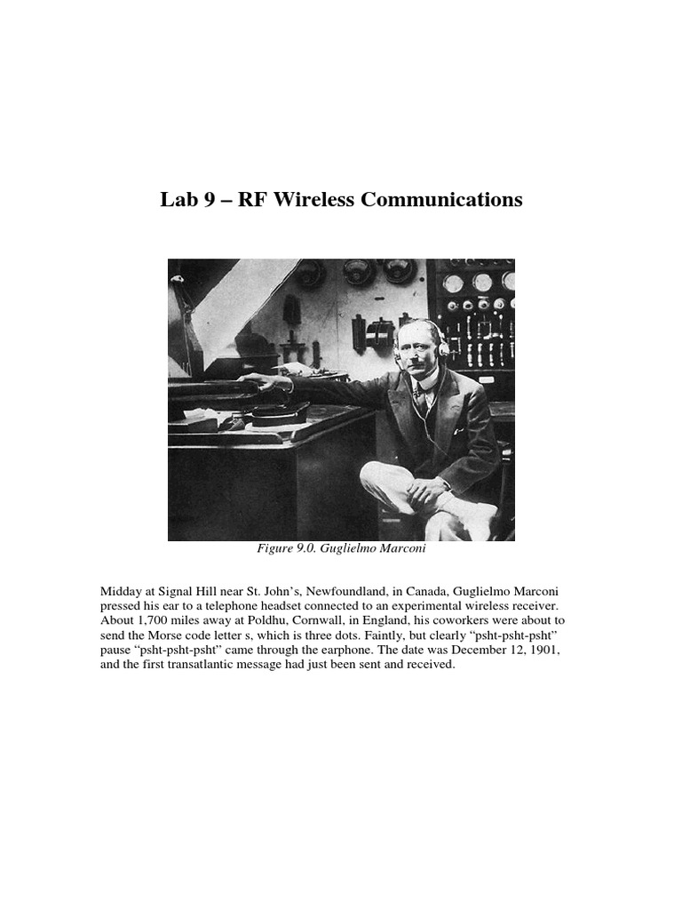 Marconi's Historic Wireless Transmission Recreated: Sending the First ...
