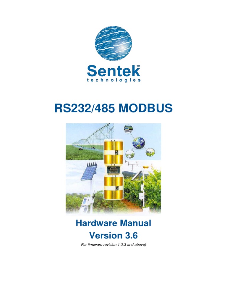 Sentek RS232-RS485 Modbus Interface Manual V3.6 | PDF | Electromagnetic ...