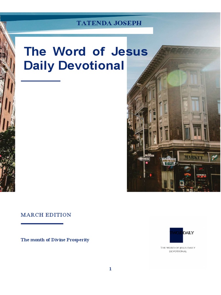 The Word of Jesus Daily Devotional March Edition | Download Free PDF ...