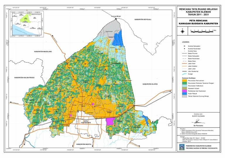 Peta RTRW Sleman | PDF