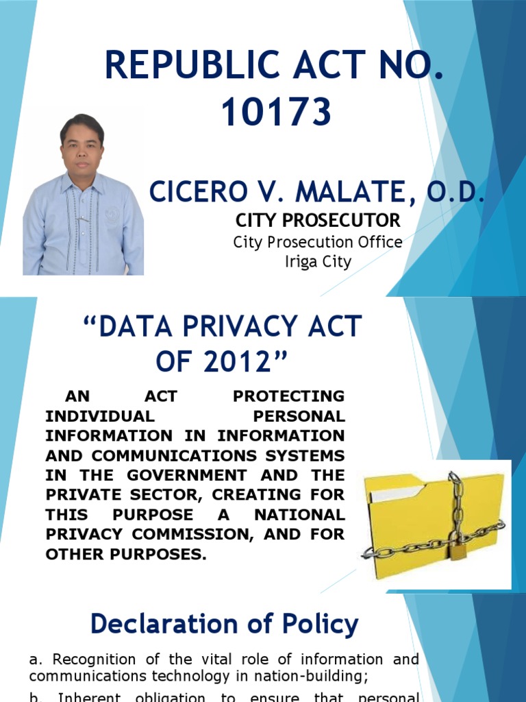 Overview of the Data Privacy Act 2012 | PDF | Information Privacy ...