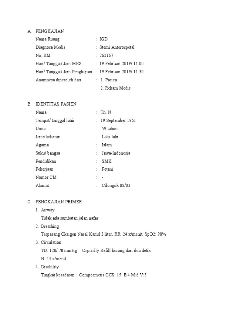 Askep Stemi Gadar | PDF