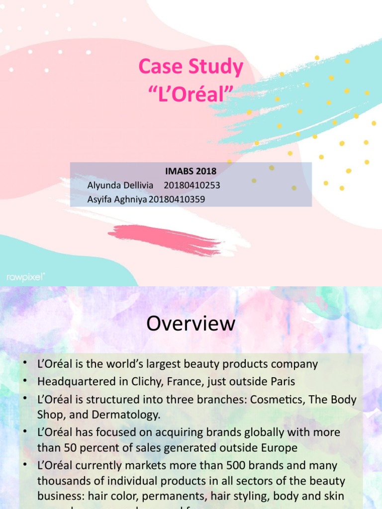 Case Study L'Oreal | PDF | Cosmetics | Marketing