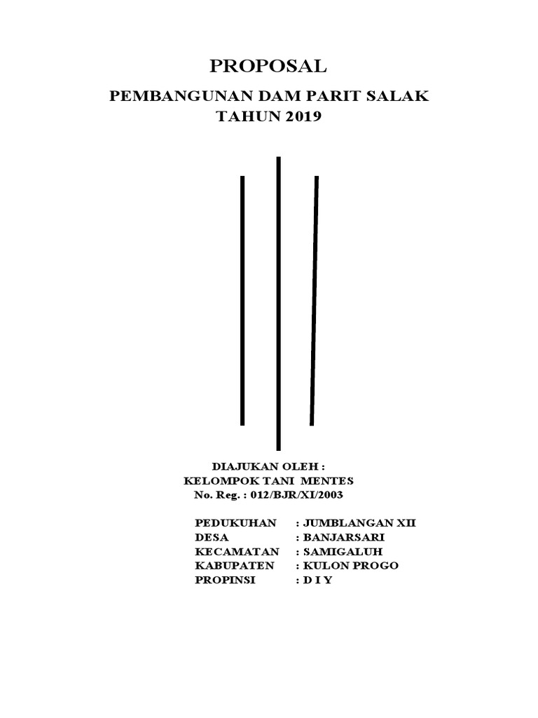 Proposal Bendungan | PDF