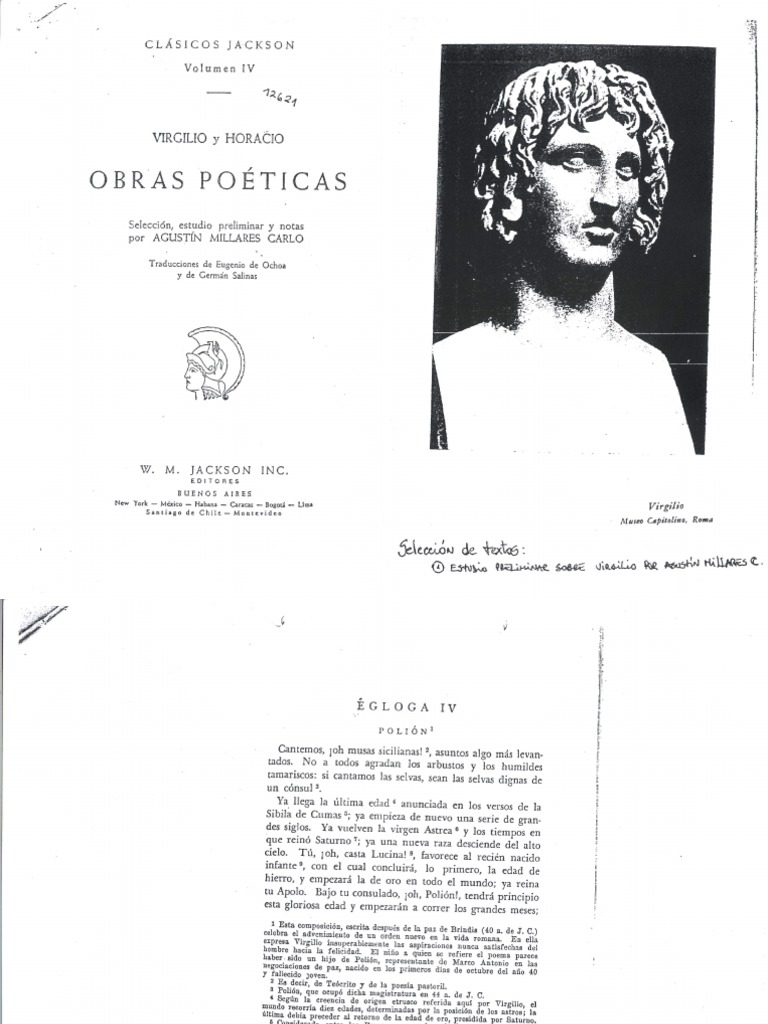 Virgilio y Horacio - Obras Poéticas Clásicos Jackson | PDF
