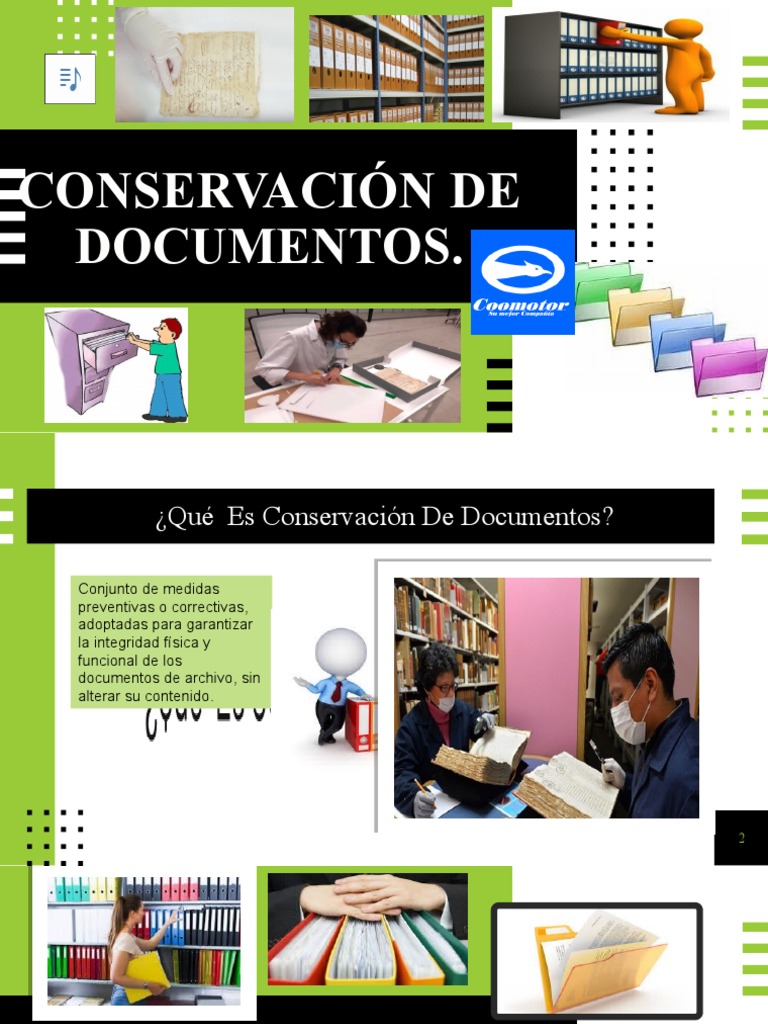 Conservación de Los Documentos. | PDF