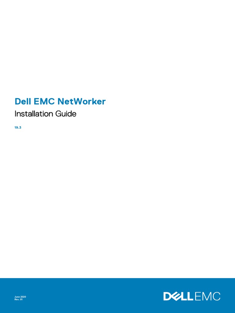 Dell Emc Networker: Installation Guide | PDF | Installation (Computer ...