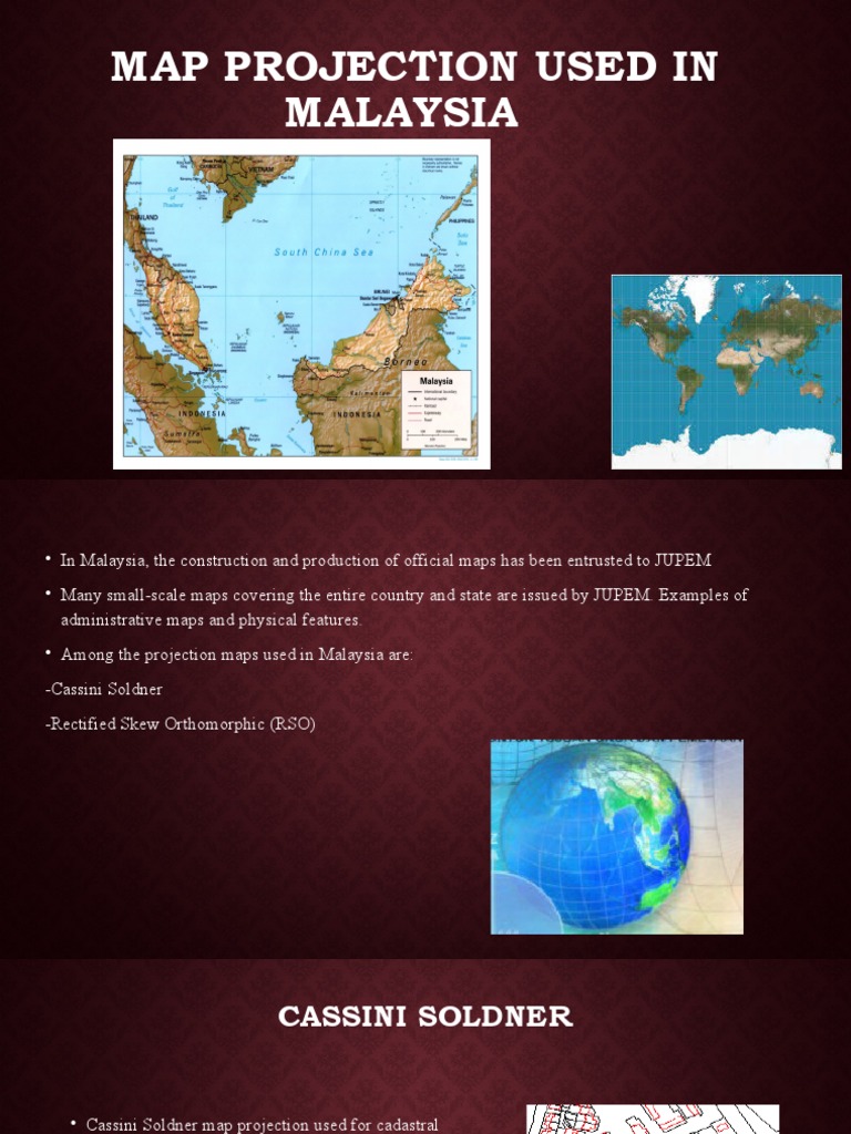 Map Projection Used in Malaysia | PDF
