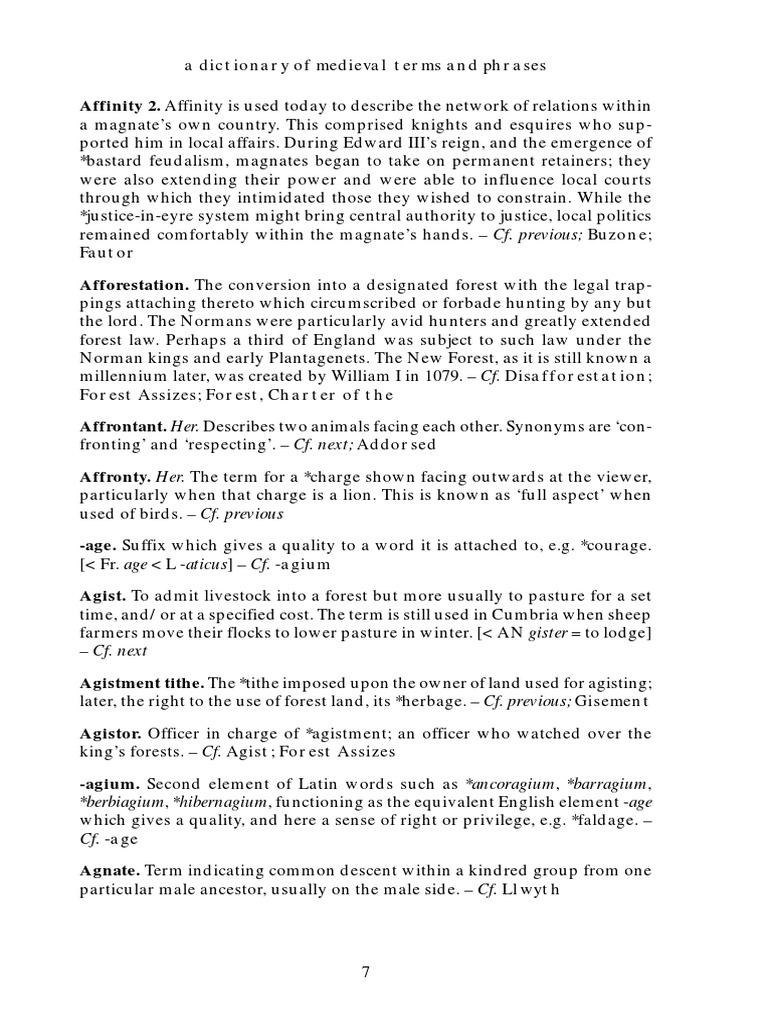 A Dictionary of Medieval Terms and Phrases Coredon-Williams Afg | PDF ...