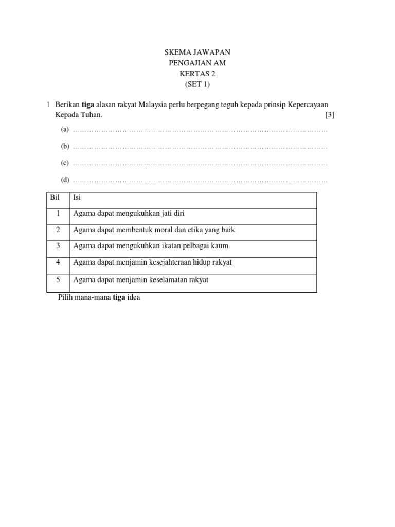 Kedah Skema 2020 Soalan STPM p3 | PDF