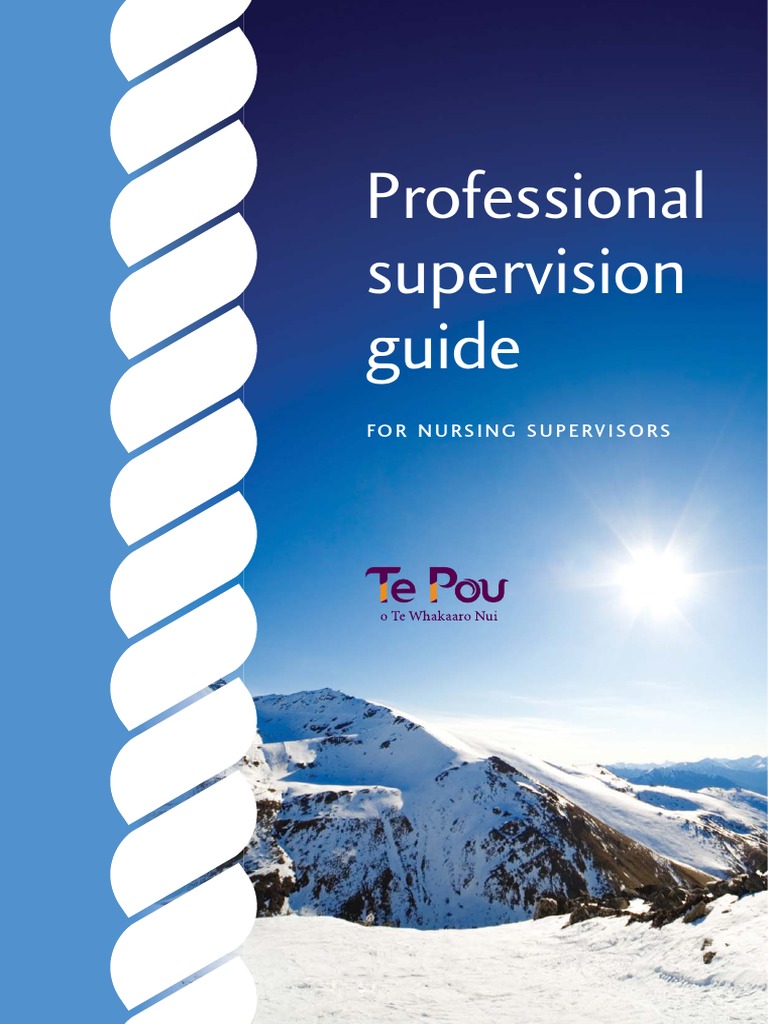 Professional Supervision Guide Nursing Supervisors | PDF | Mentorship | Recovery Approach