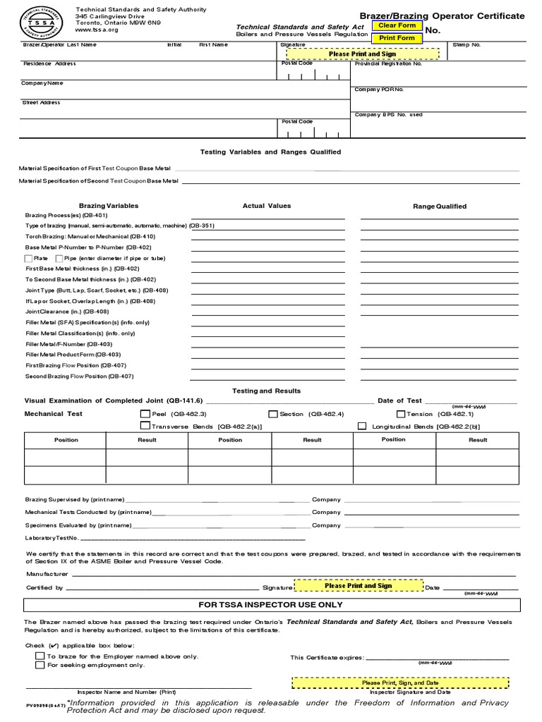 TSSA Welder Cert 2017-PV-09398 | PDF | Pipe (Fluid Conveyance ...