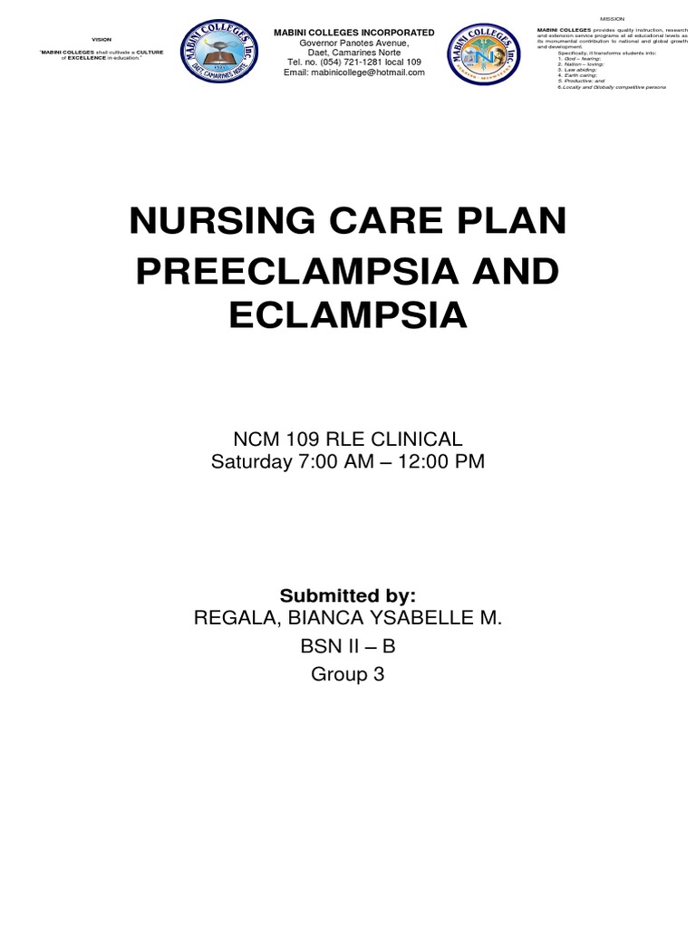 NCP Preeclampsia and Eclampsia | PDF | Blood Pressure | Hypertension