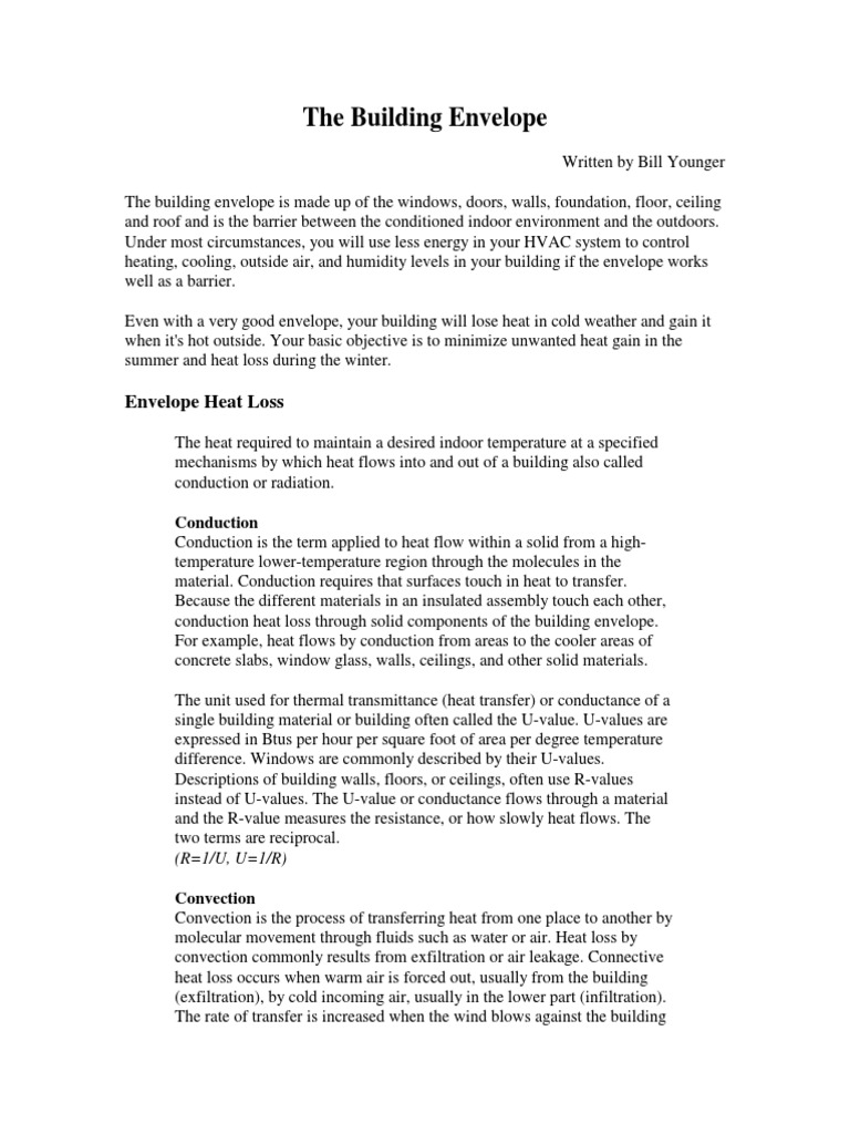 The Building Envelope-Y | PDF | Building Insulation | Window
