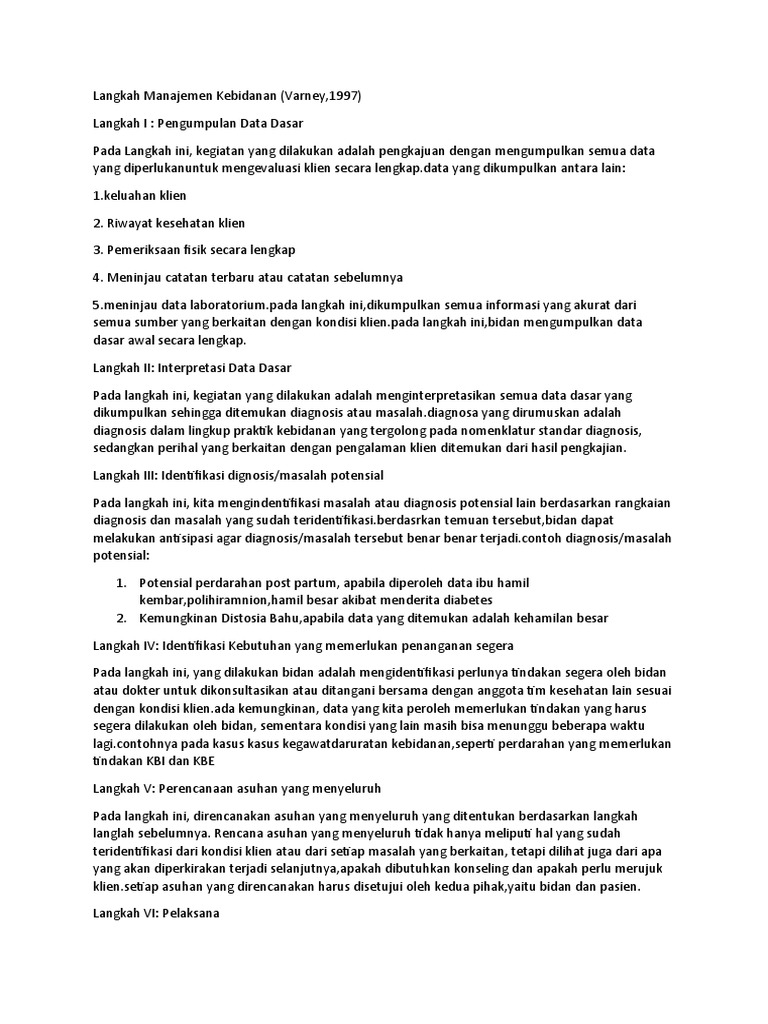 Varney 7 Langkah | PDF