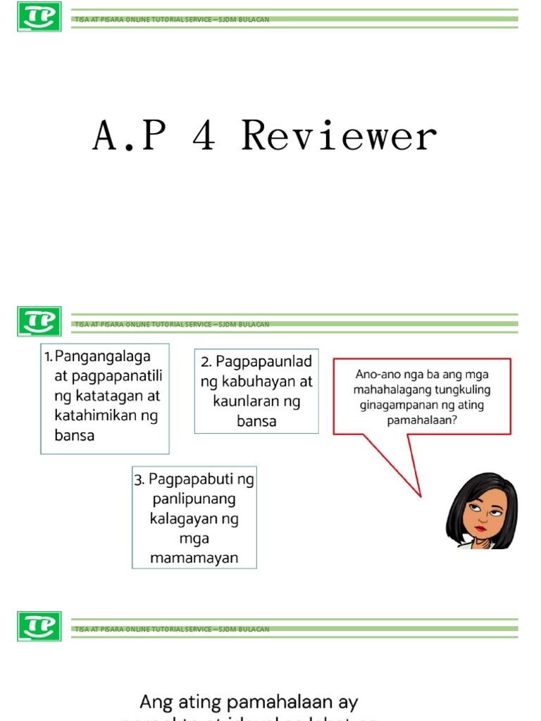 3rd GP G4 AP Reviewer | PDF