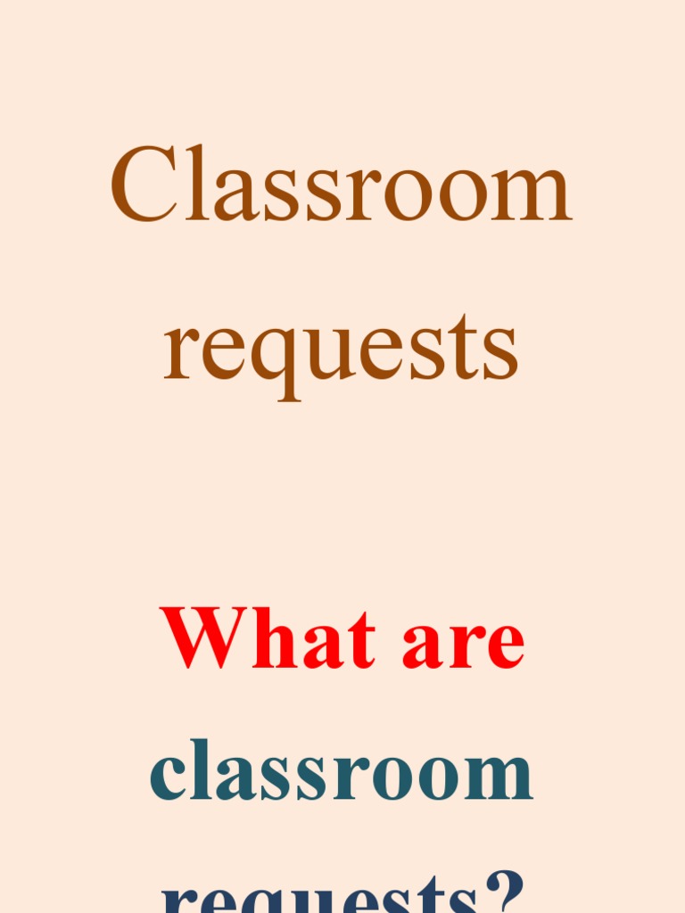 Classroom Requests | PDF