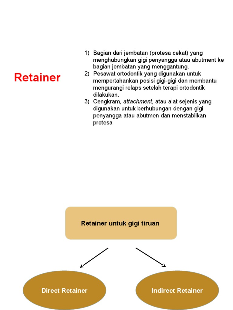Indirect Retainer | PDF