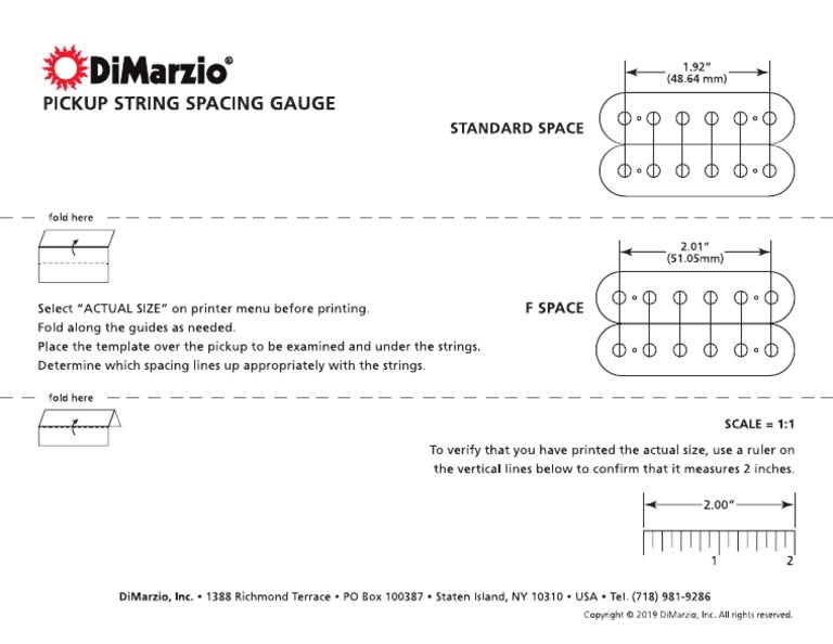 String Spacing Template | PDF