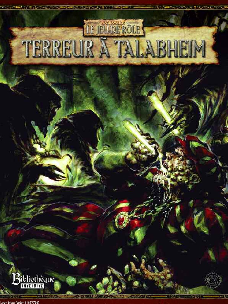 Warhammer 2 - Terreur A Talabheim | PDF | Saint-Empire romain | Chasse