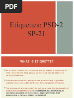Etiquette Quiz | PDF | Foods
