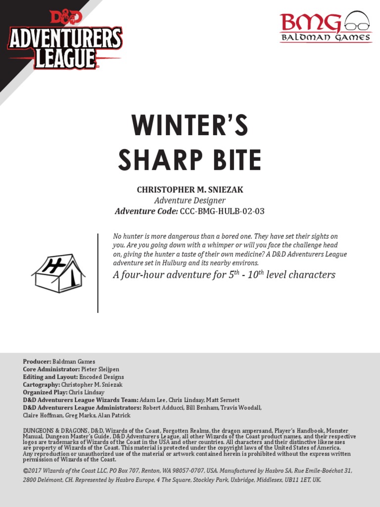 CCC-BMG-21 HULB 2-3 Winters Sharp Bite | PDF | Dungeons & Dragons ...